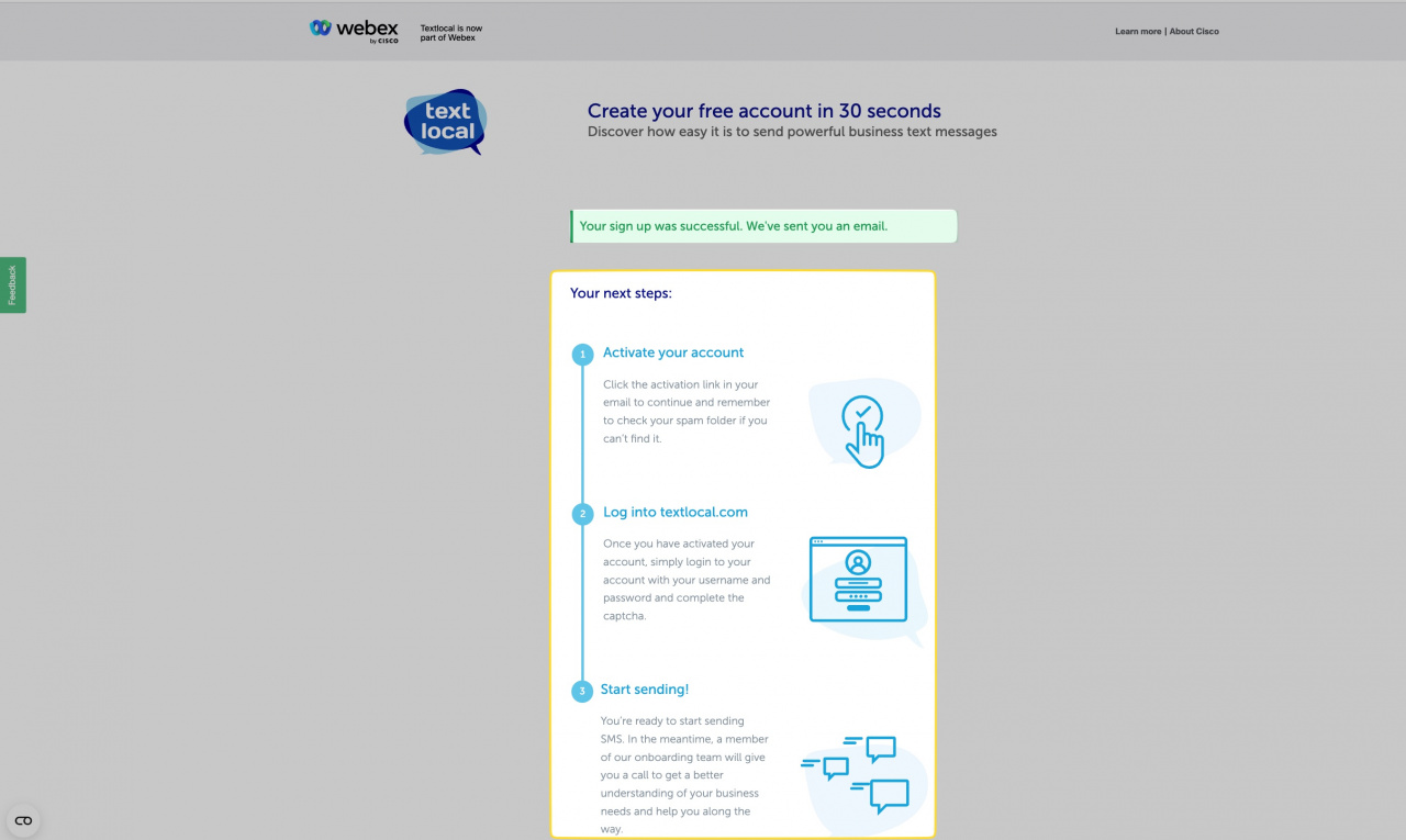 TextLocal SMS Integration app